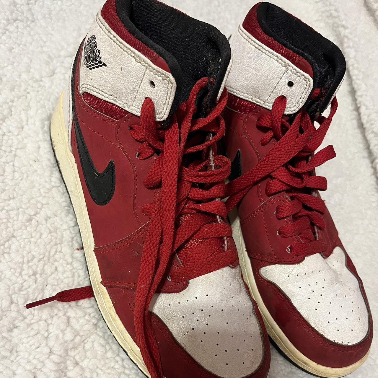 Jordan 1s red & black - Depop
