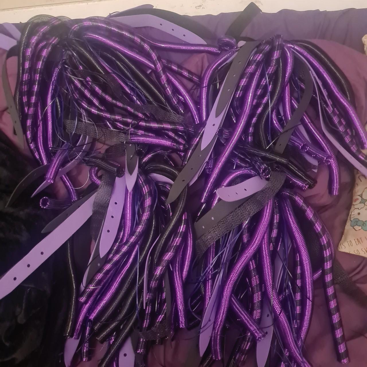 Cybergoth Cyberlox purple (2) Only selling these... - Depop