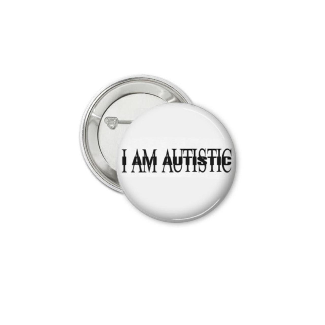 I AM MUSIC.. AUTISTIC PIN handmade by me 🖤 taking... | Depop