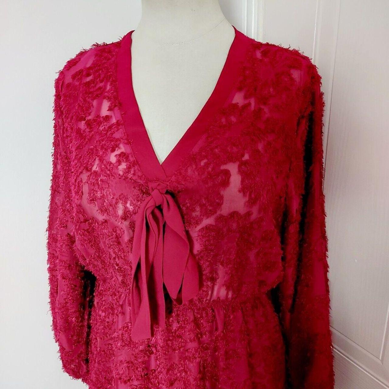 SHEIN Curve Sheer dress Bow detail 3XL #shein... - Depop