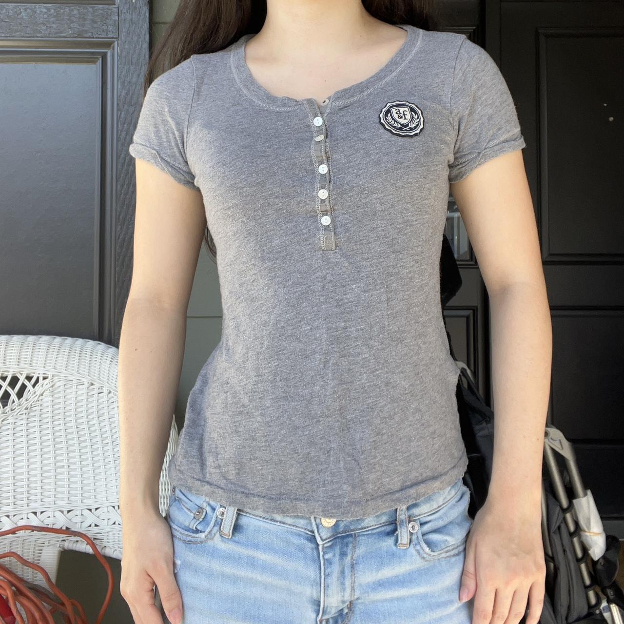 Abercrombie & Fitch Women's Grey Shirt | Depop