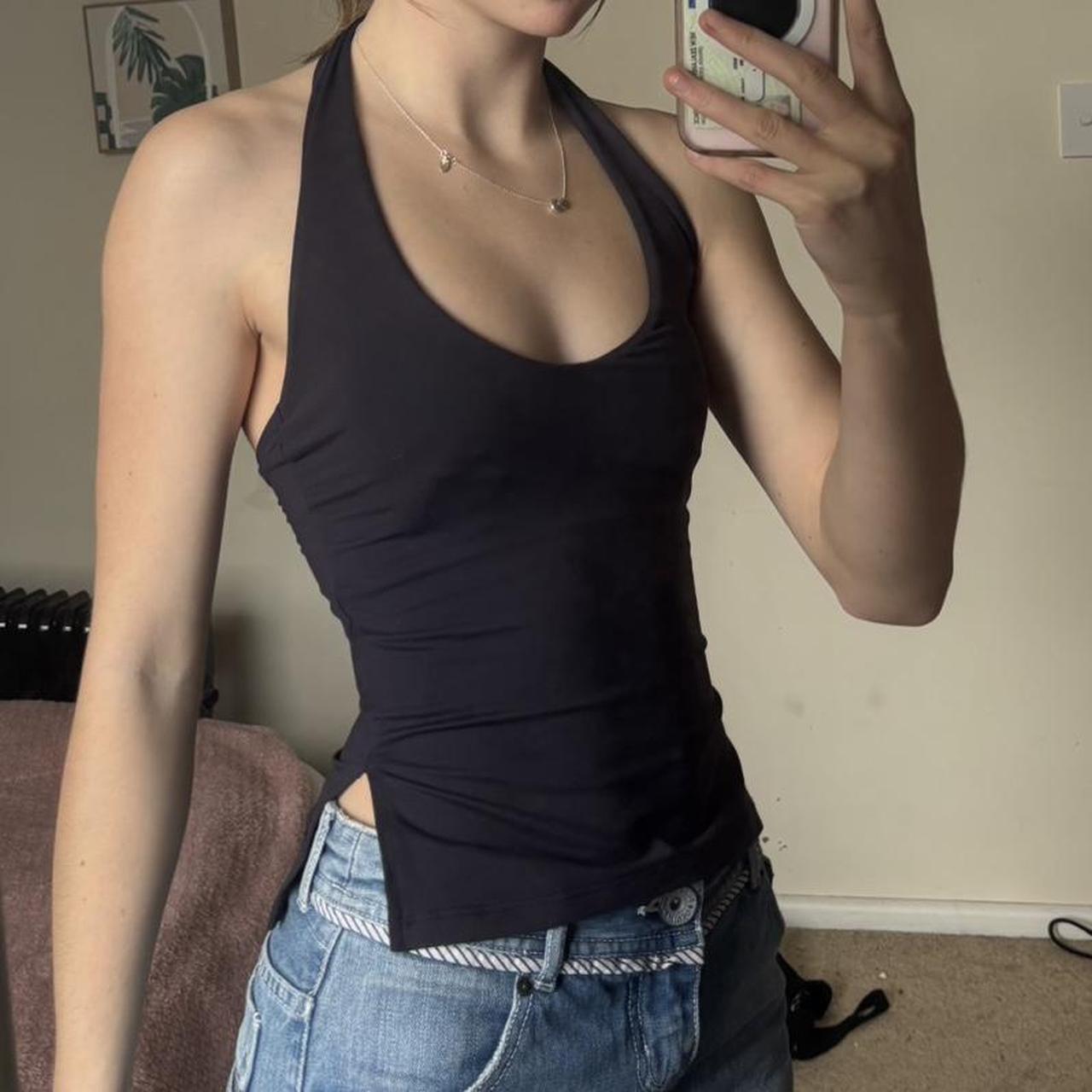 Glassons navy halter neck top - size xs - great... | Depop