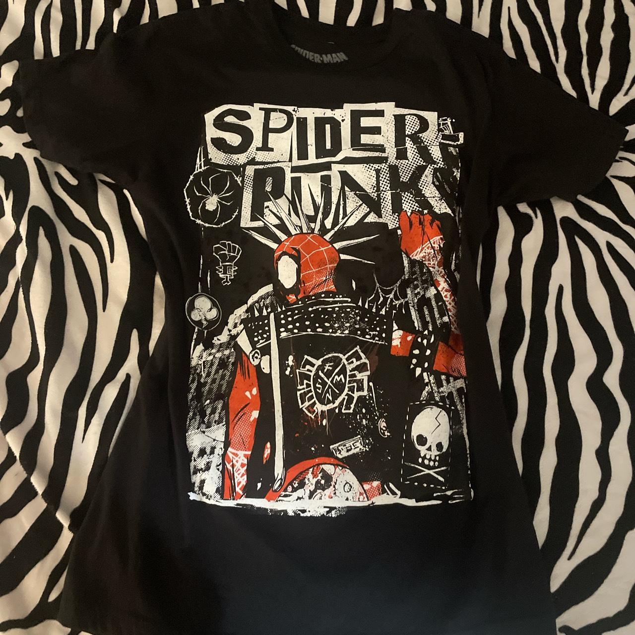 Spider Punk Spiderverse T-Shirt | Size Unisex... - Depop