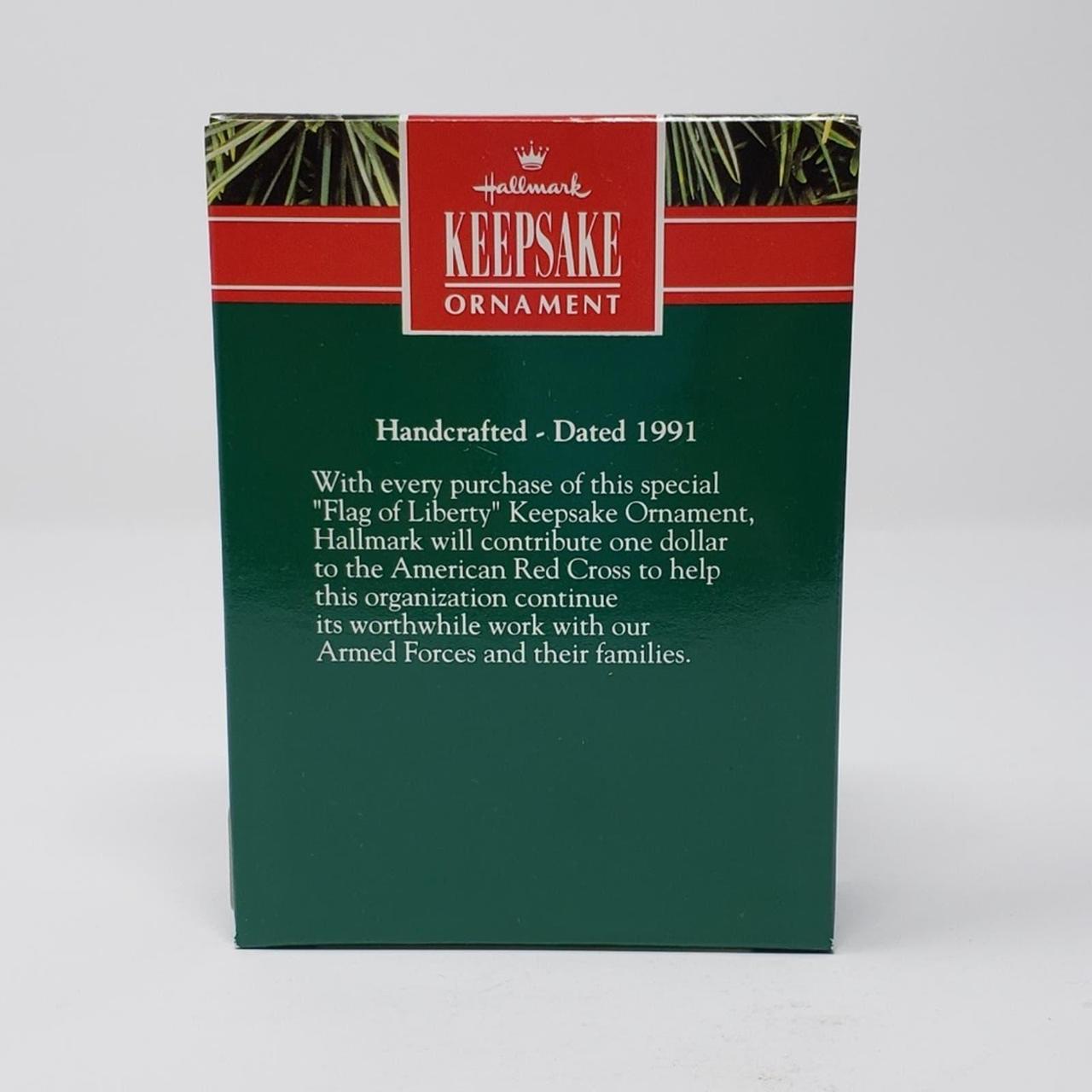1991 hallmark flag of liberty ornament. This... - Depop
