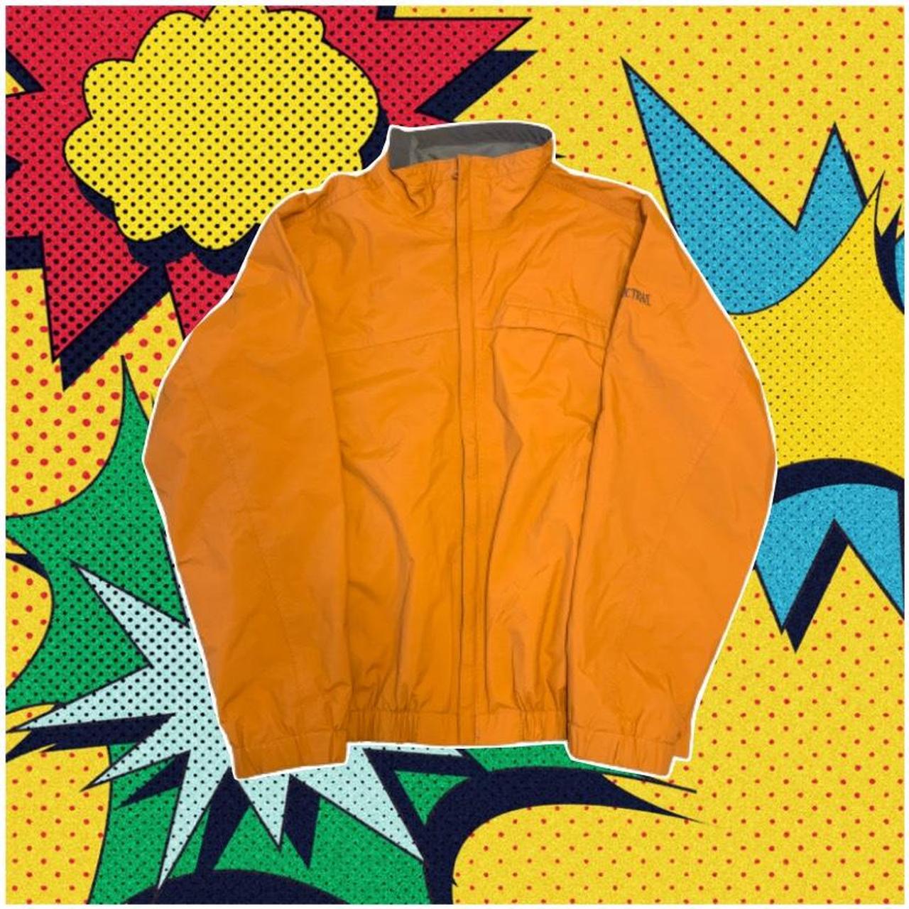 Yarra Trail Men's Orange and Grey Jacket | Depop