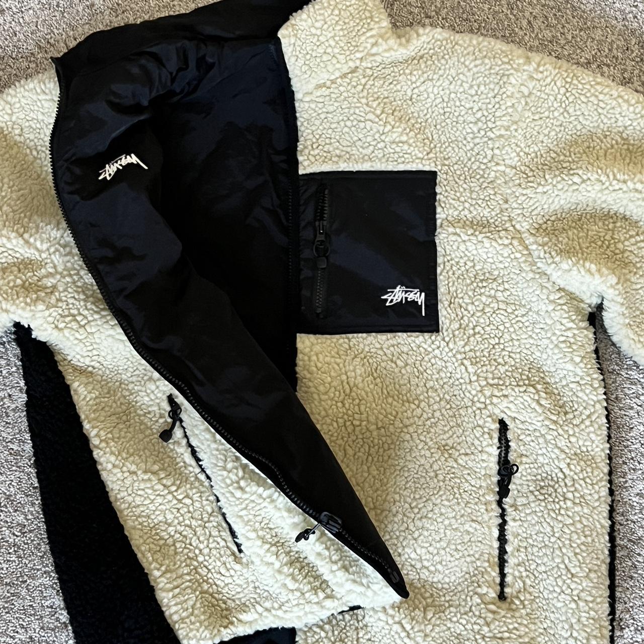 Stussy 8 ball reversible fleece jacket Used size... - Depop