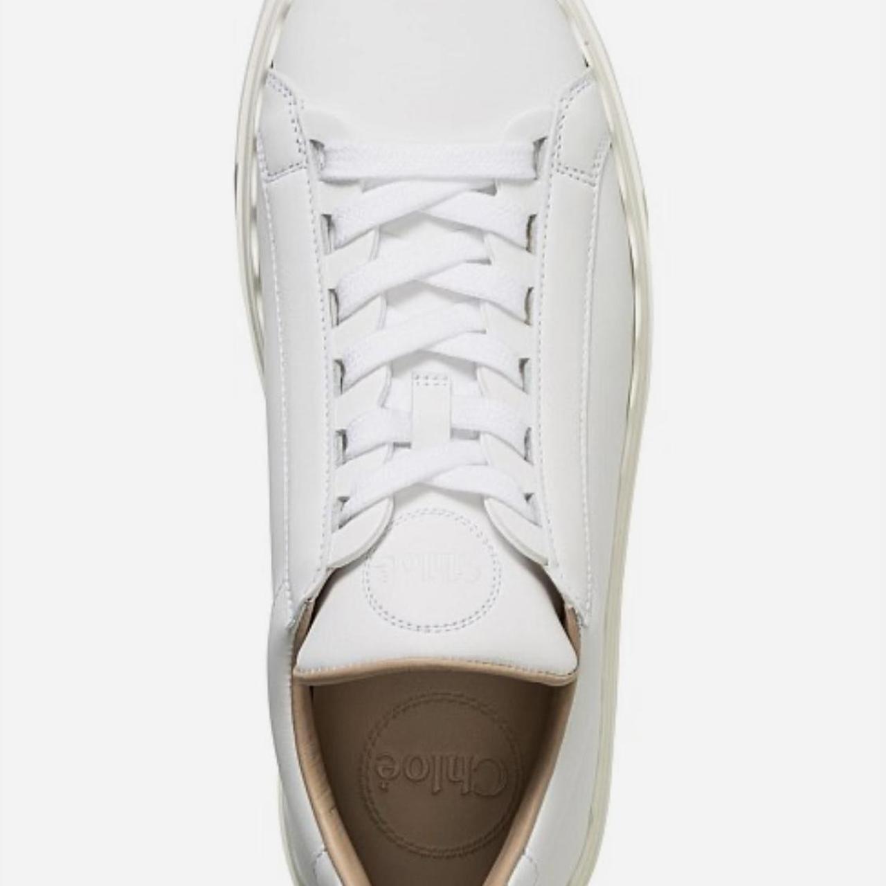 CHLOE Lauren sneaker White EU39/ AU8/ UK6 Excellent... - Depop