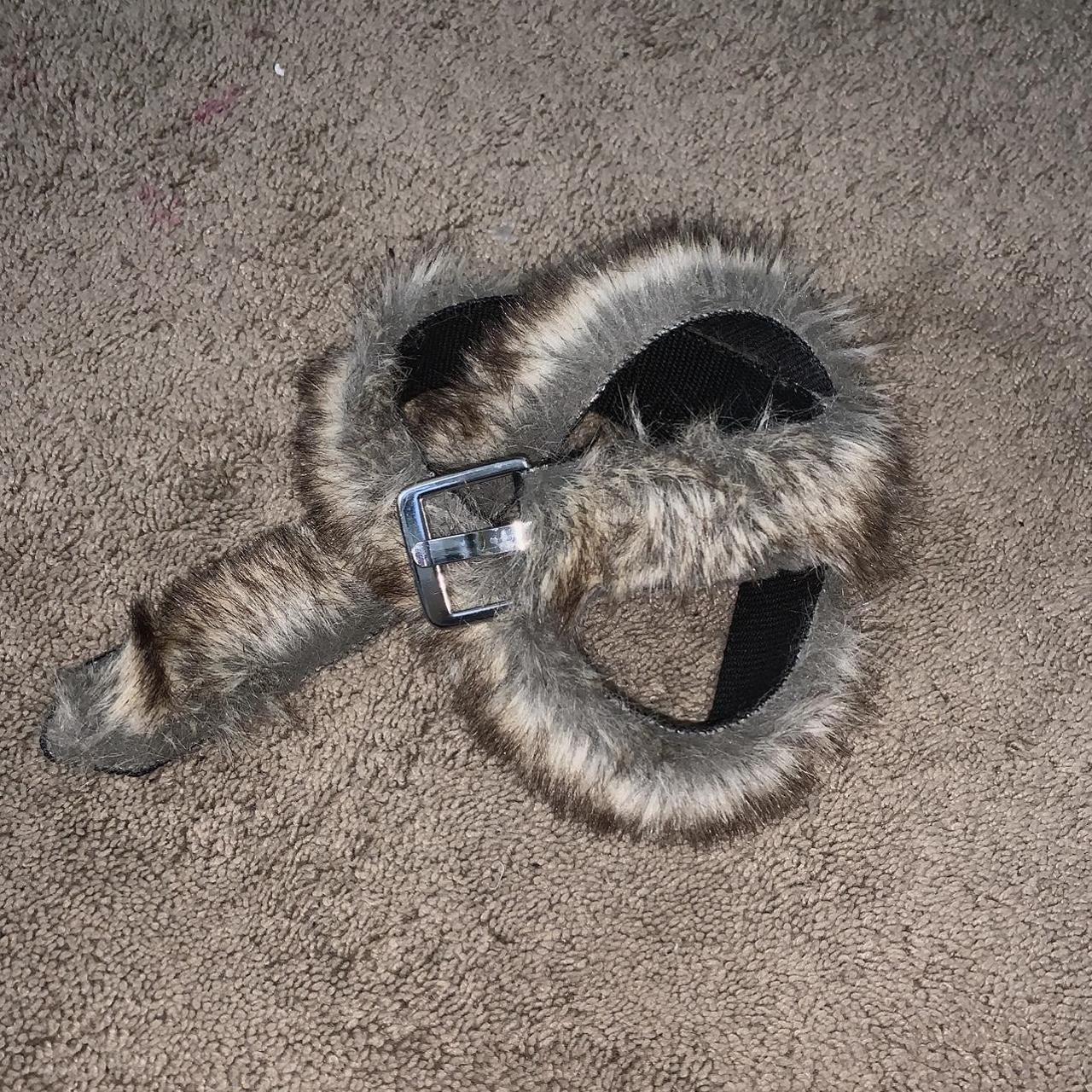 HAND SEWN FAUX FUR BELT. 4 SIZES WAIST 29 - 26 hmu... - Depop
