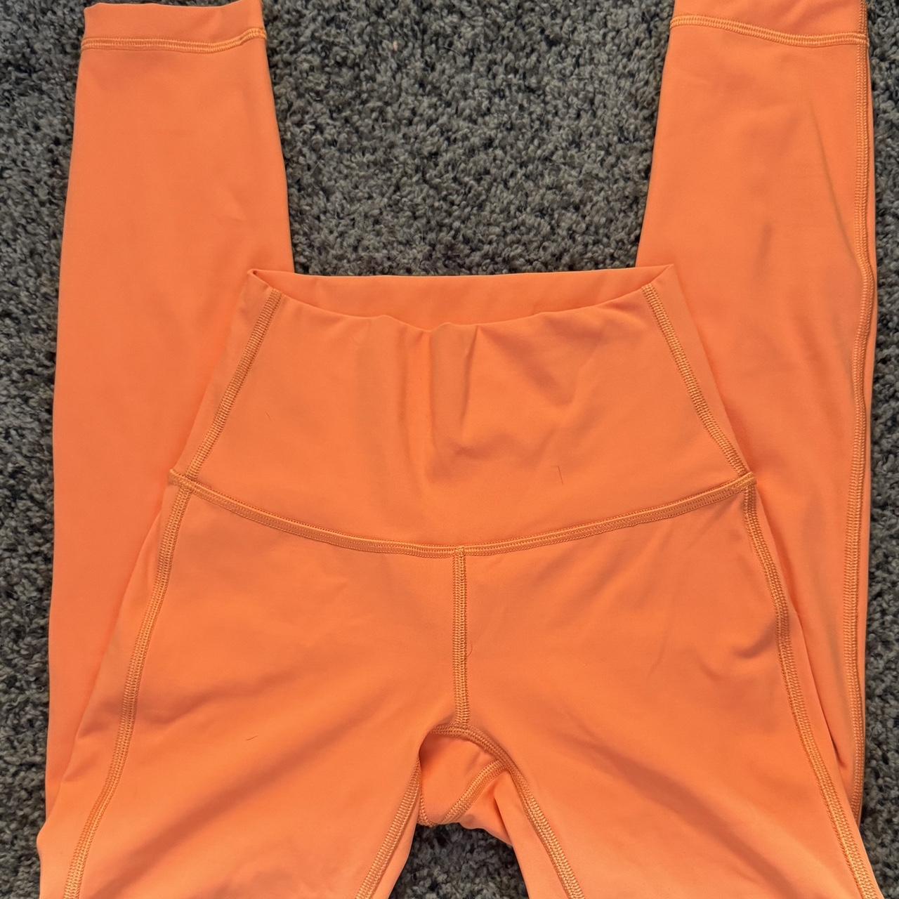 Lululemon Wunder Under Orange Soda Leggings only... - Depop