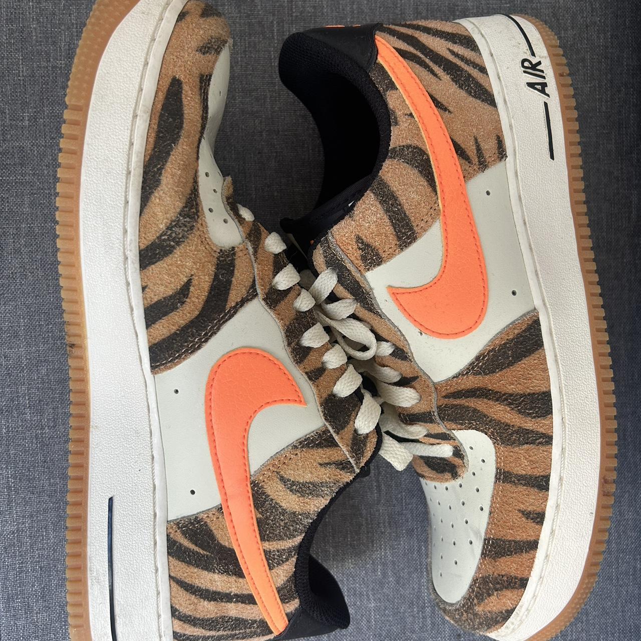 Nike Air Force 1 Tiger stripes - Very good... - Depop