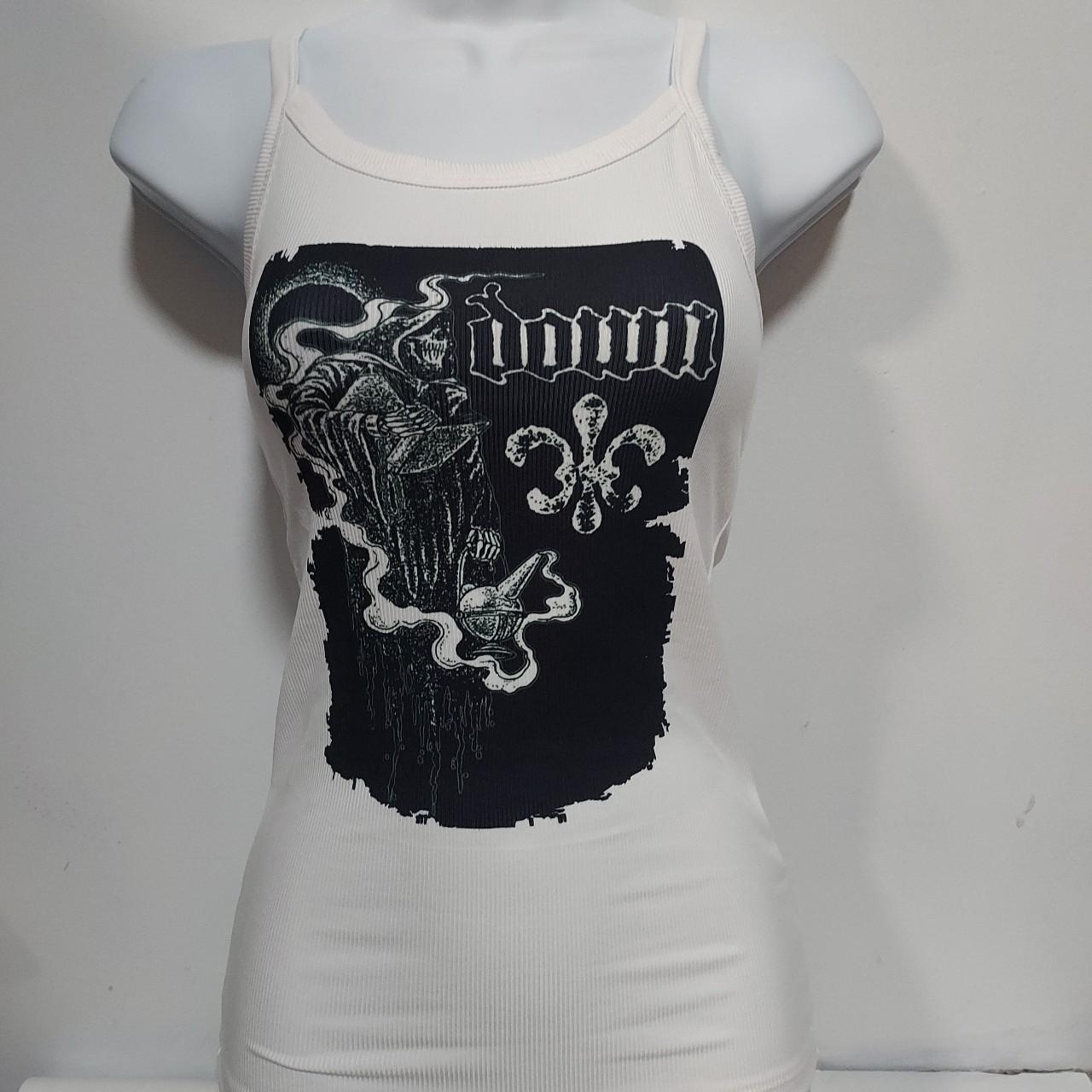Down band tank top Down shirt down tank top... | Depop