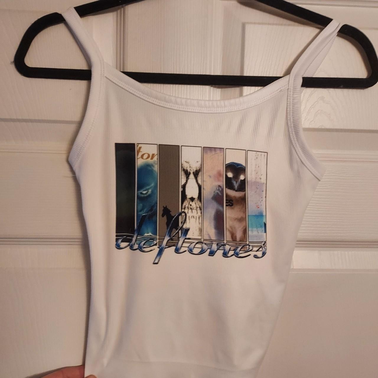 Deftones crop top deftones tank top deftones shirt... - Depop