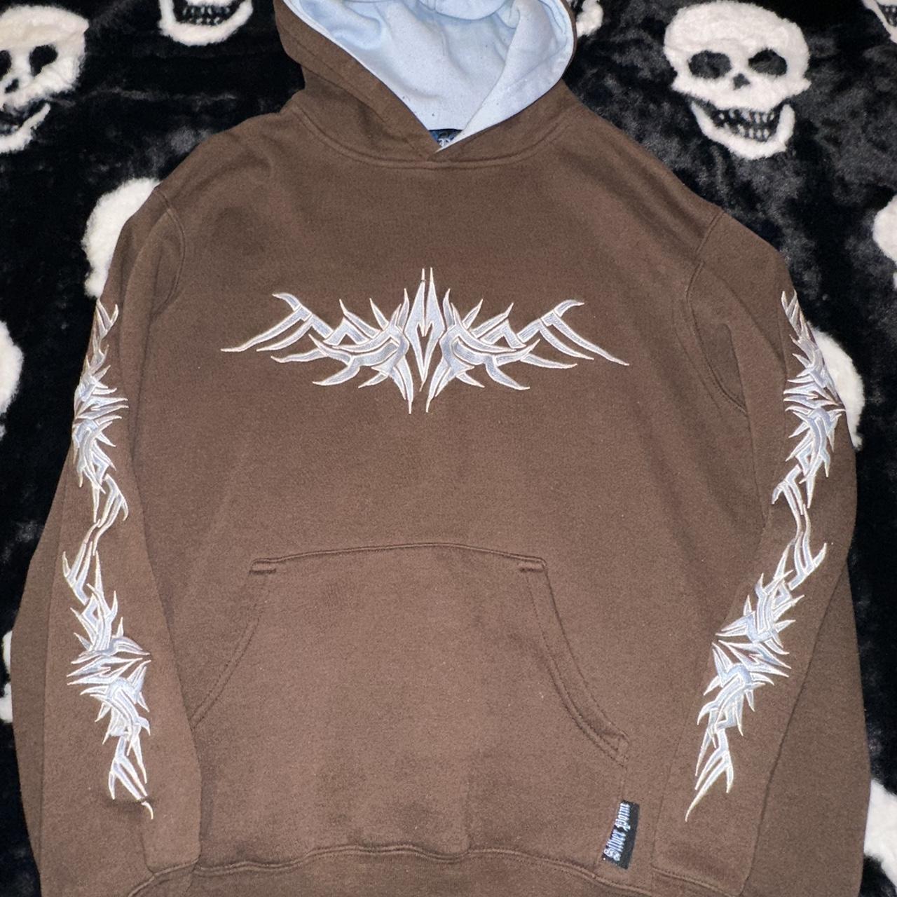 Silver point hoodie!!! No size tag but will fit a... - Depop