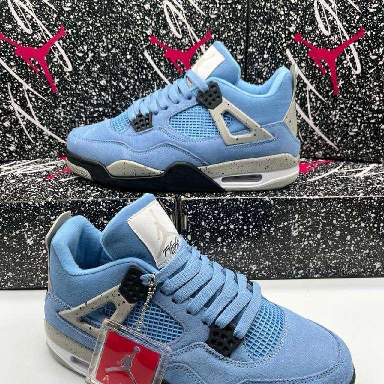 Jordan 4 “University Blue” JUST IN ️💧 Boxed Message... - Depop