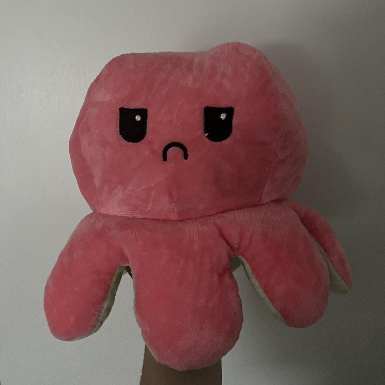 Reversible Stuffed Octopus A smiley face and grumpy... - Depop