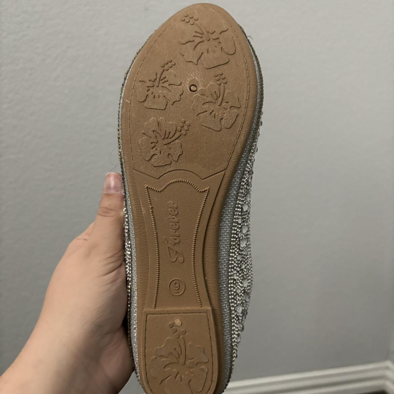 Bedazzled flats w/ memory foam padding already in... - Depop
