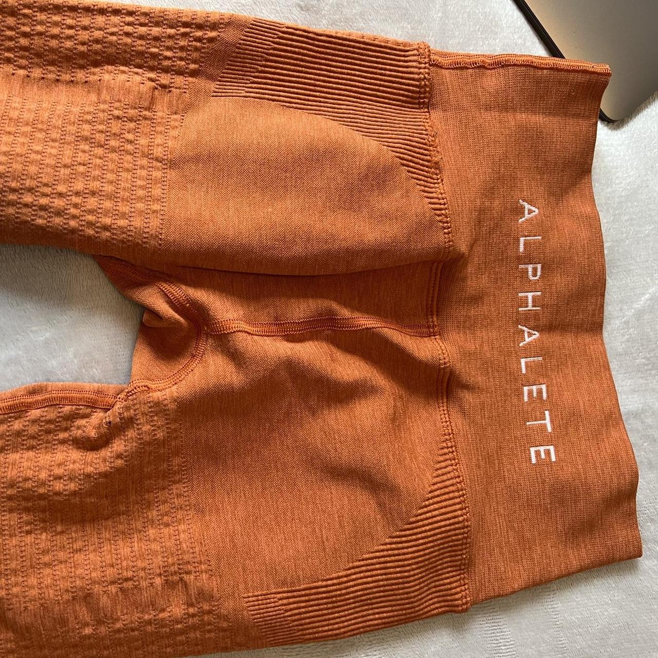 PRICE DROP!! Alphalete burnt orange revival leggings... - Depop