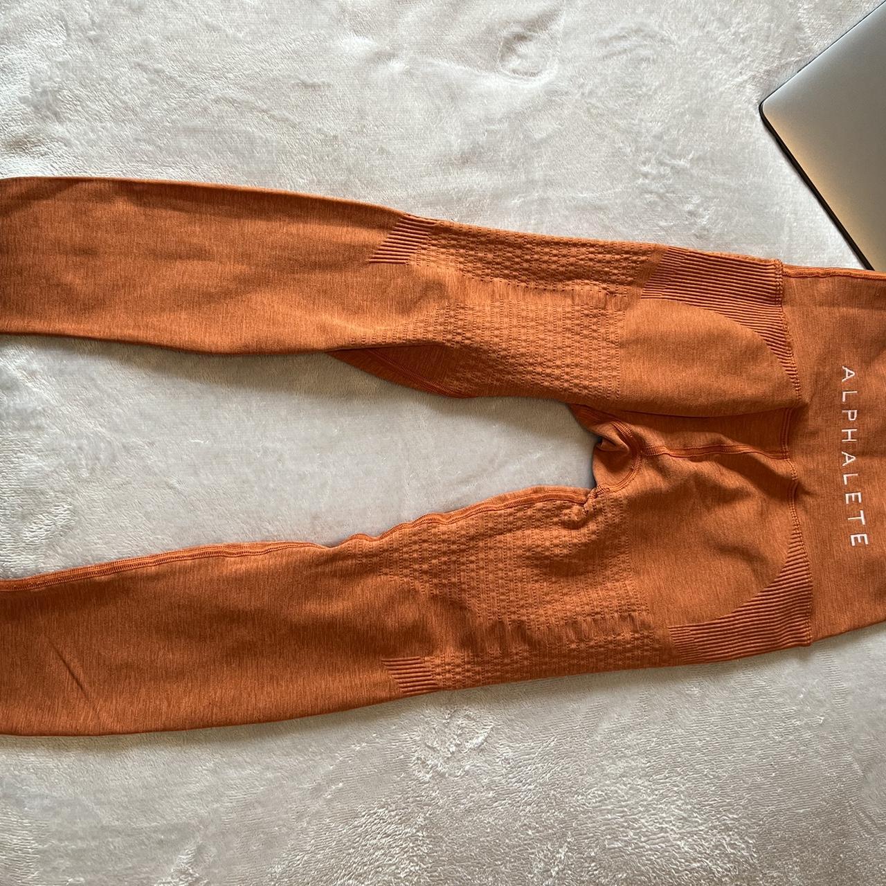 PRICE DROP!! Alphalete burnt orange revival leggings... - Depop