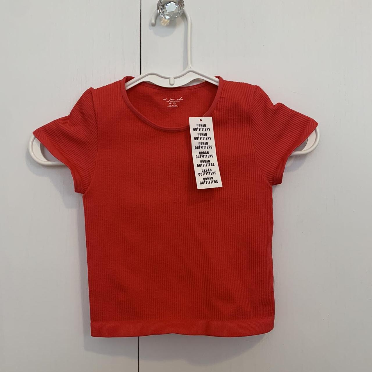 Urban Outfitters Women's Red T-shirt | Depop