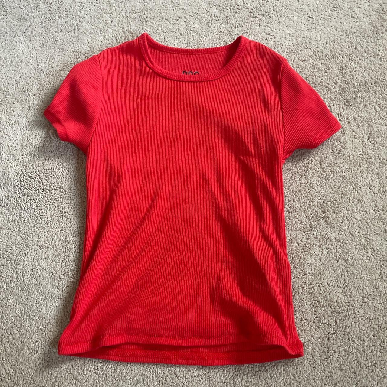 red urban outfitters t-shirt size xs (stretchy... - Depop
