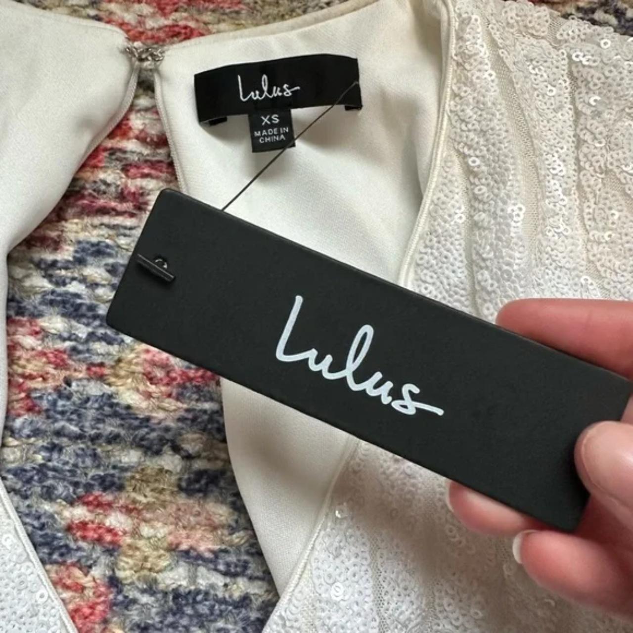 Lulus white sequin jumper NWT and only tried on... - Depop