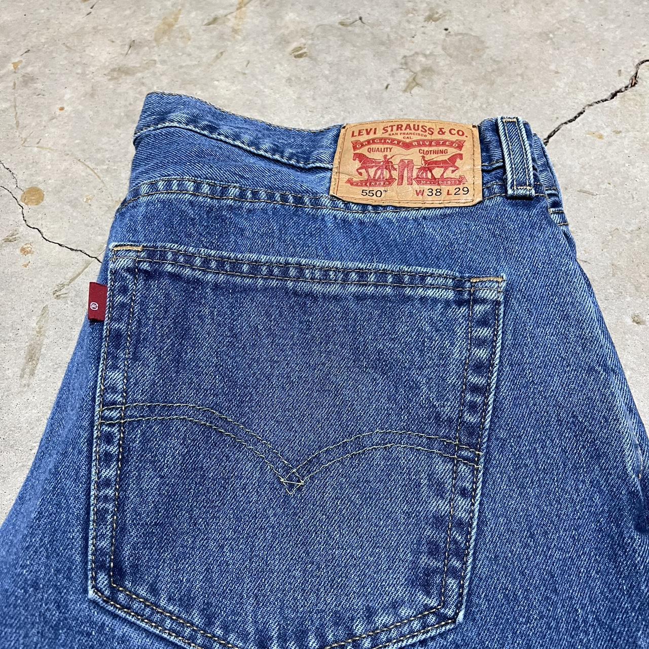vintage levi 550 jeans levi strauss 550s, low rise... - Depop