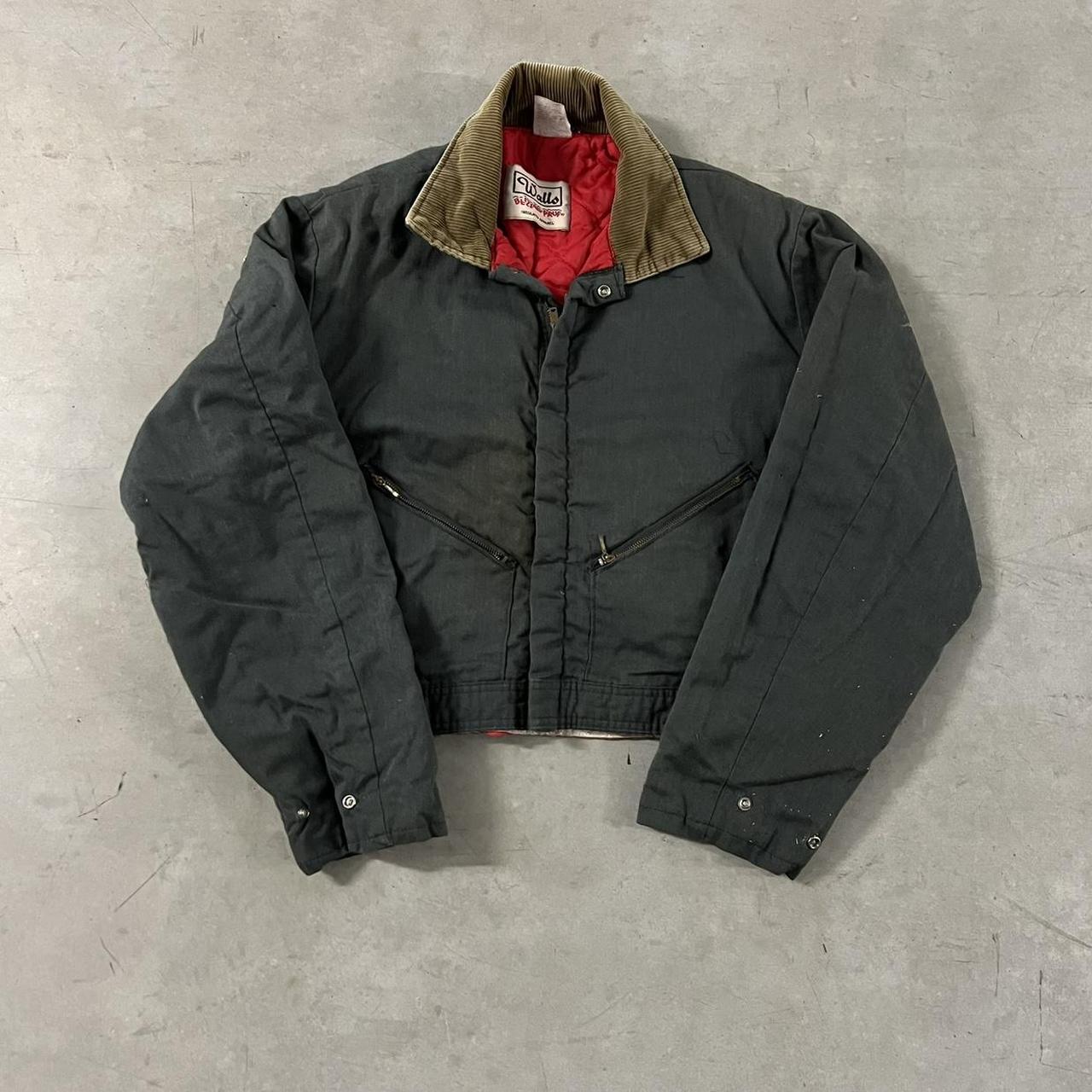 vintage workwear jacket size tagged XL,... | Depop