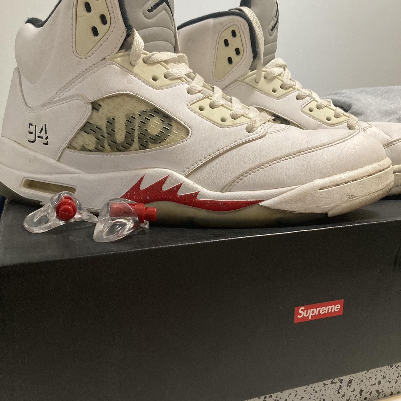 1000% authentic. Supreme x Jordan 5 Retro Nike Box... - Depop