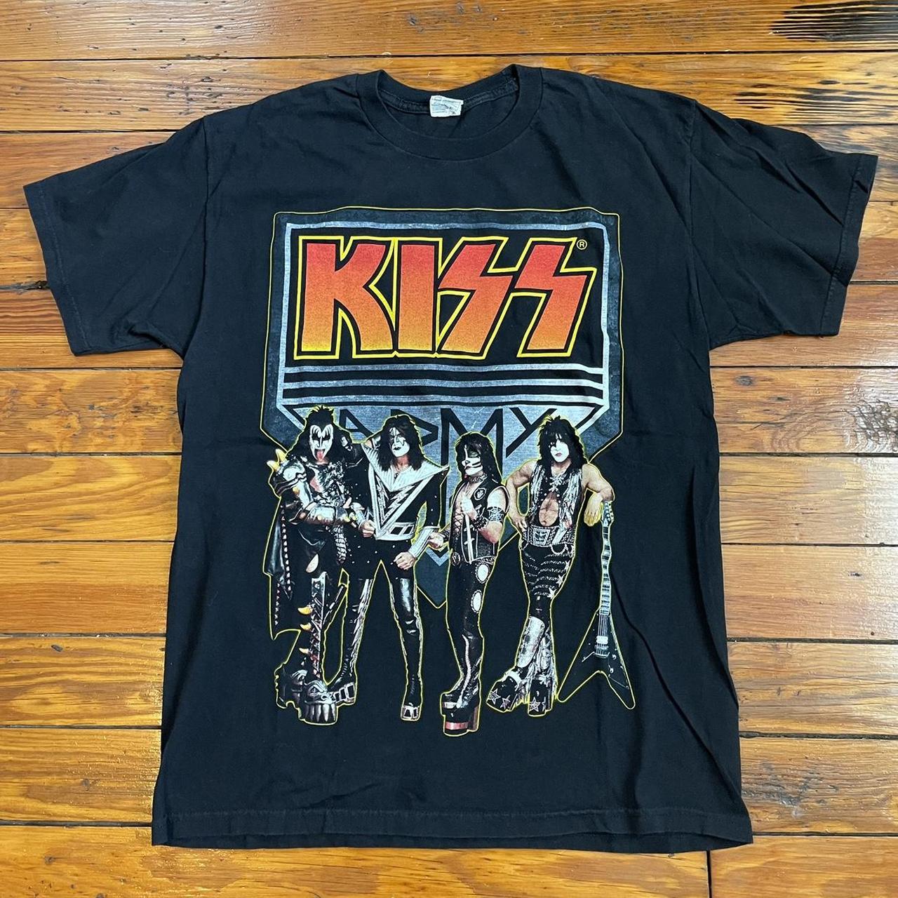2000s Y2K Kiss Band T shirt -size Large- big... - Depop