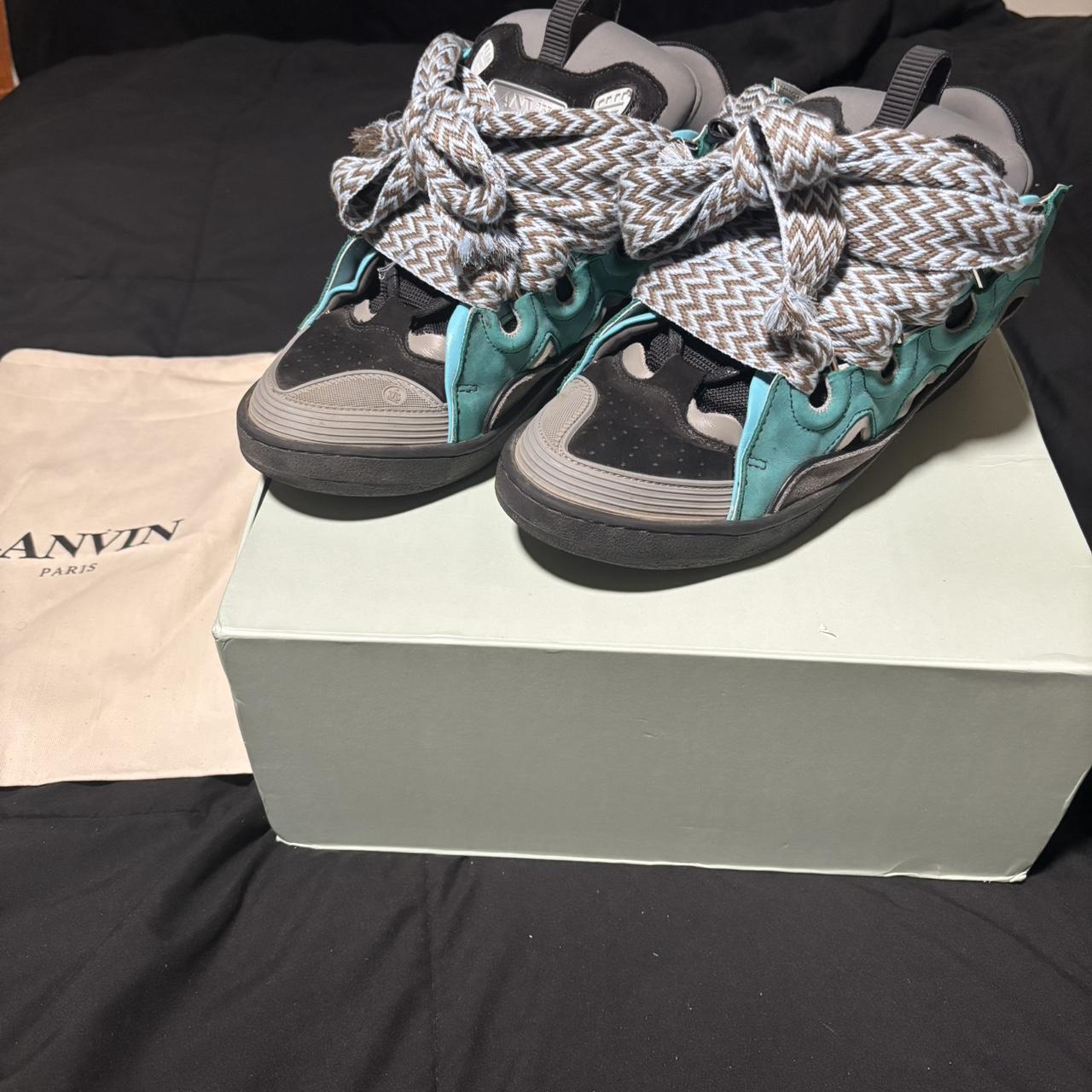 black grey and blue lanvins -comes with box and... | Depop