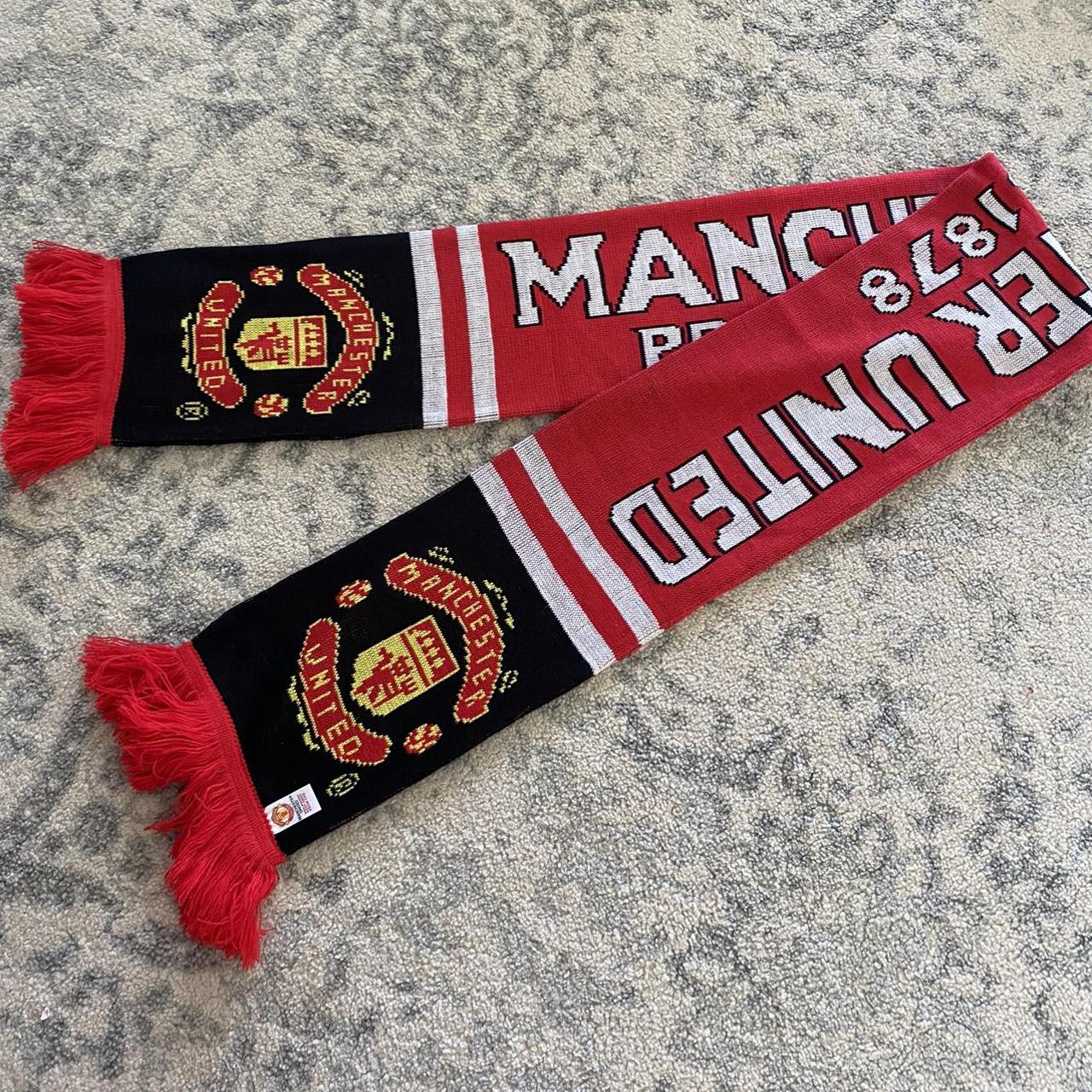 Man United Scarf Official Merchandise Cool Color... - Depop