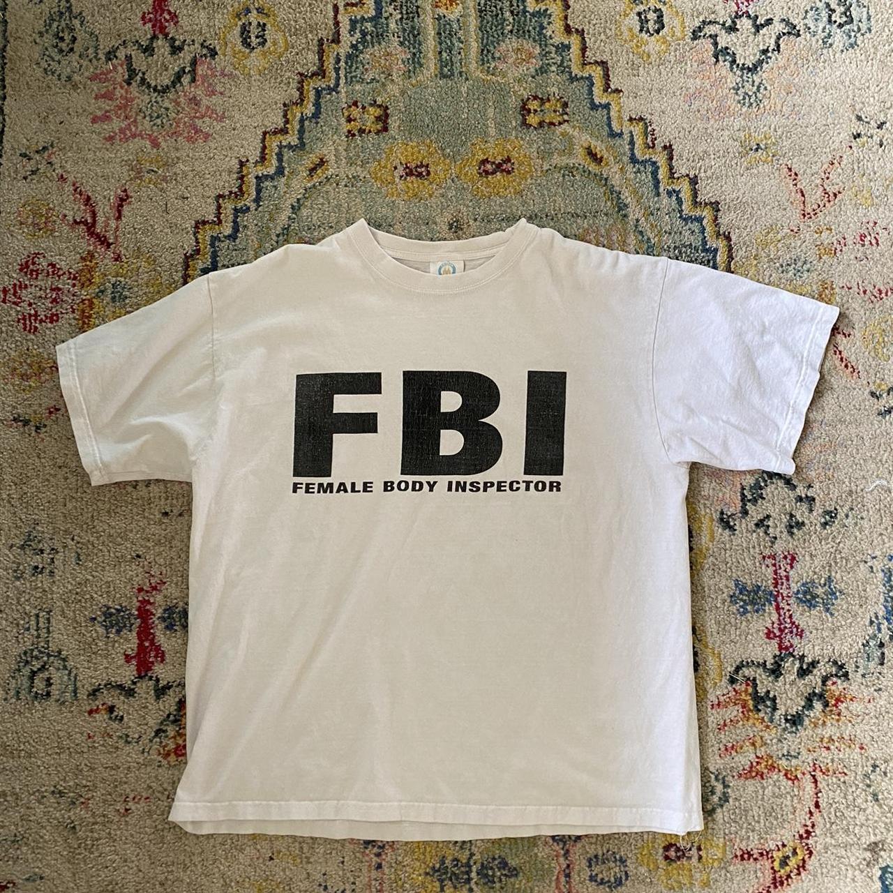 Funny FBI Shirt Listed as XL Open to Offers - Depop