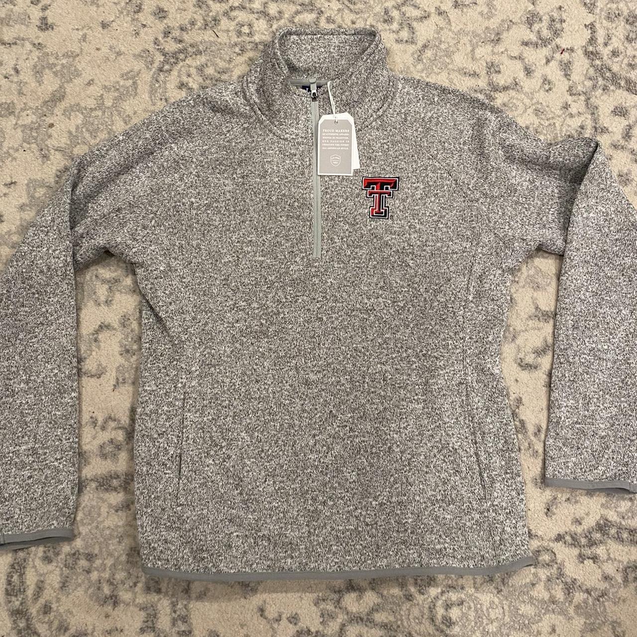 New w/ tags Texas Tech Quarter zip Womens XL Open... - Depop