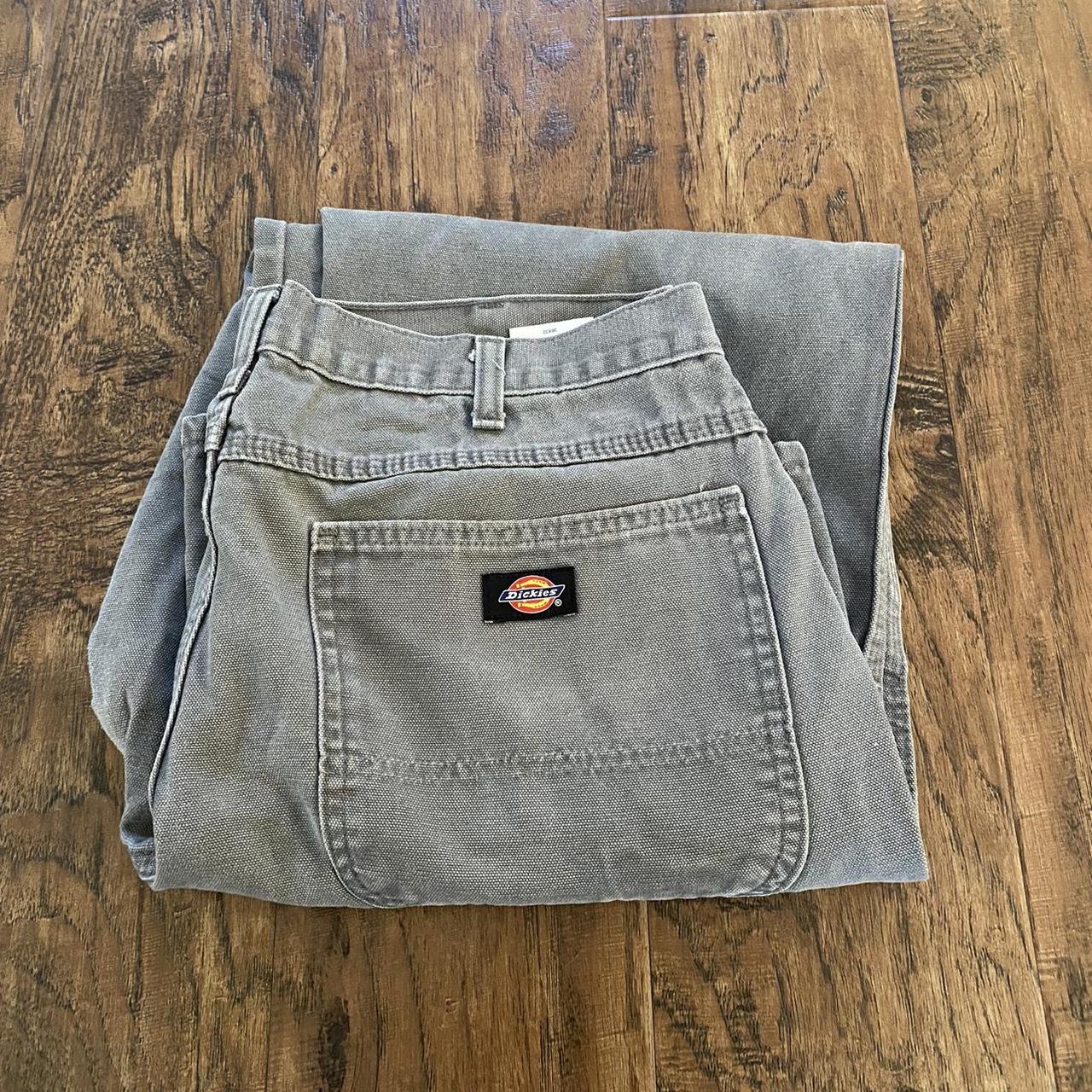 Grey Dickies Carpenter Pants Beautiful Color and... - Depop