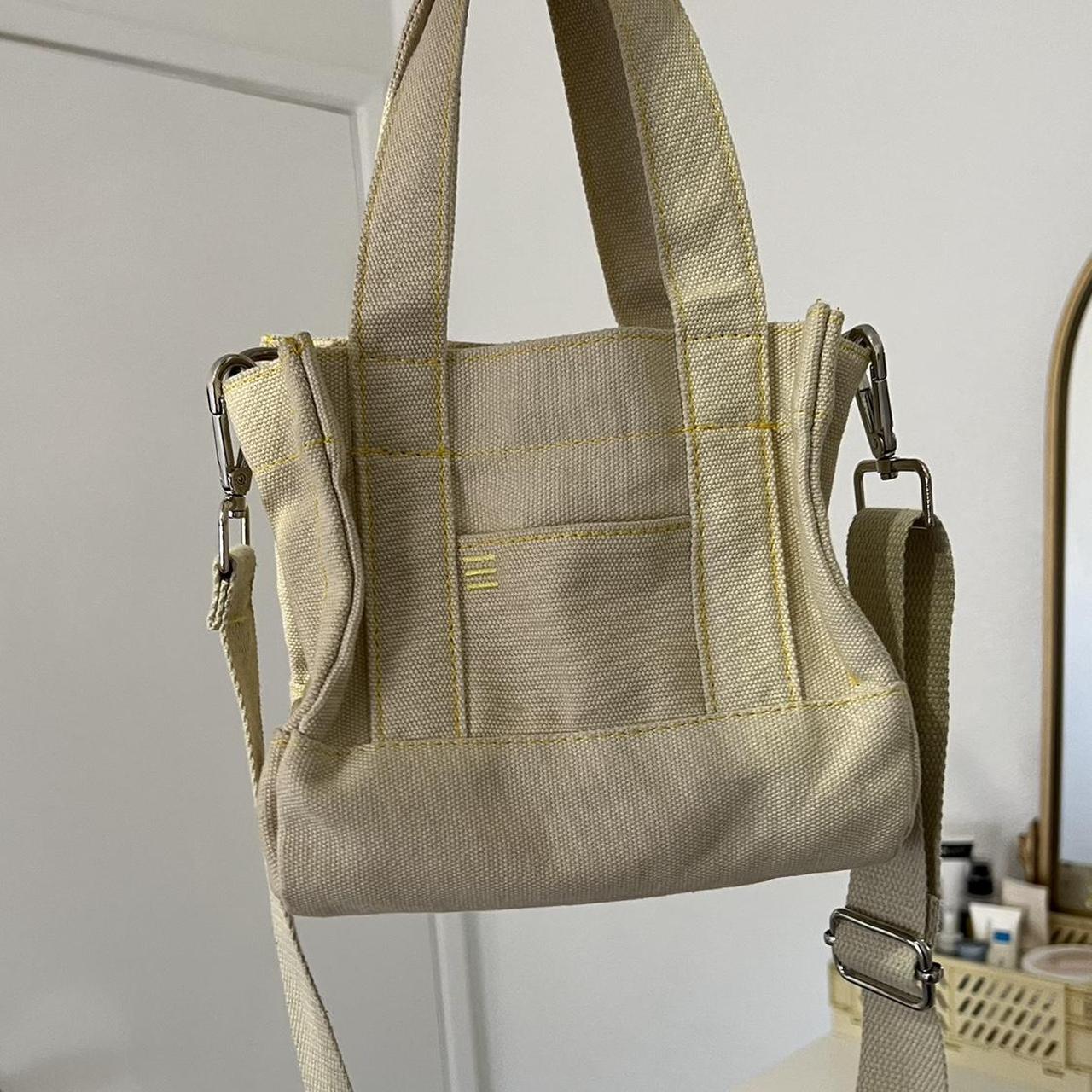 Urban Outfitters BDG Mini Canvas Tote Bag Color: Ivory - Depop