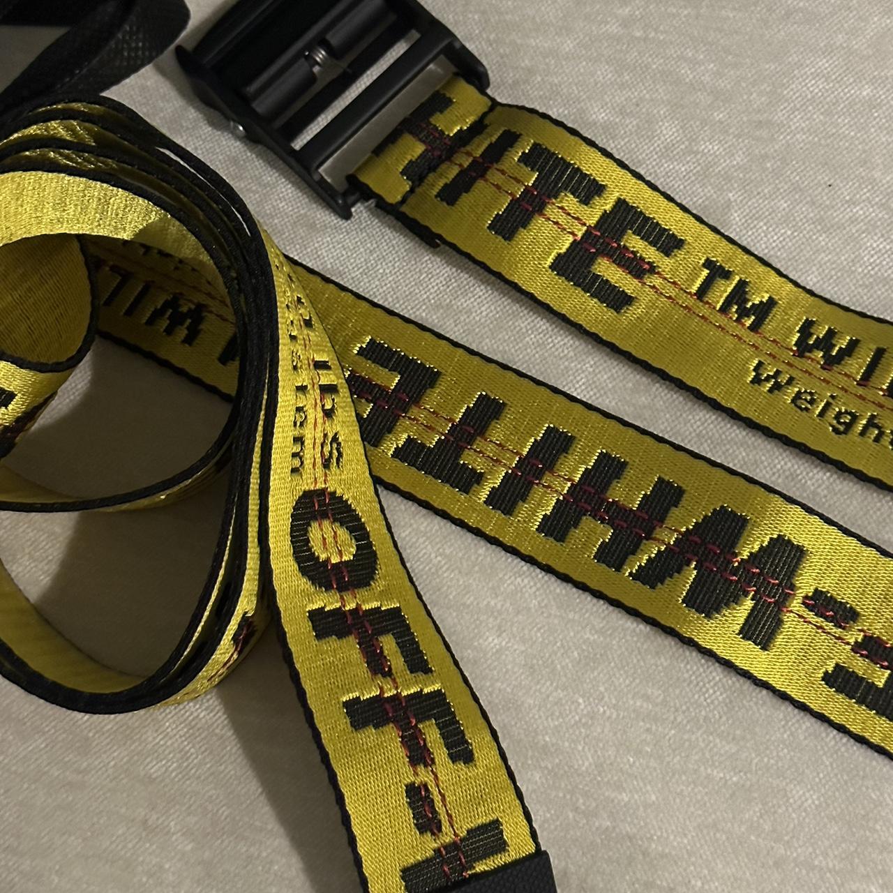 Off White industrial belt. Only worn once, brand new... - Depop