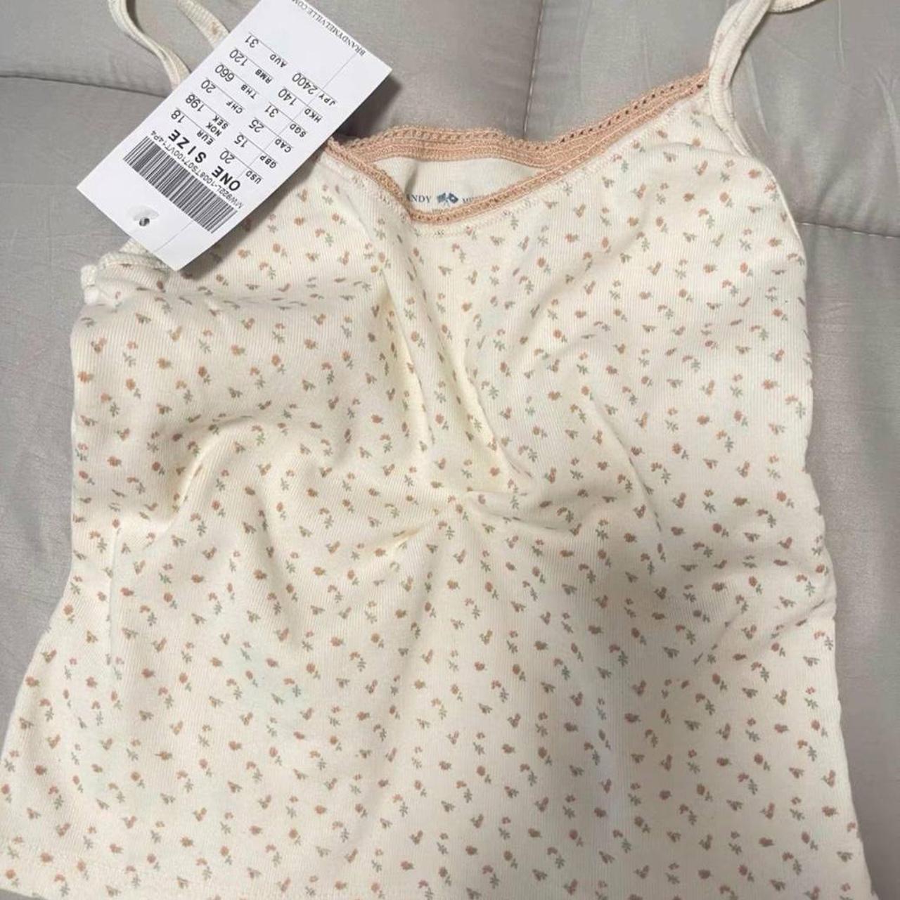 bnwt floral tank top purchased from brandy shanghai... | Depop