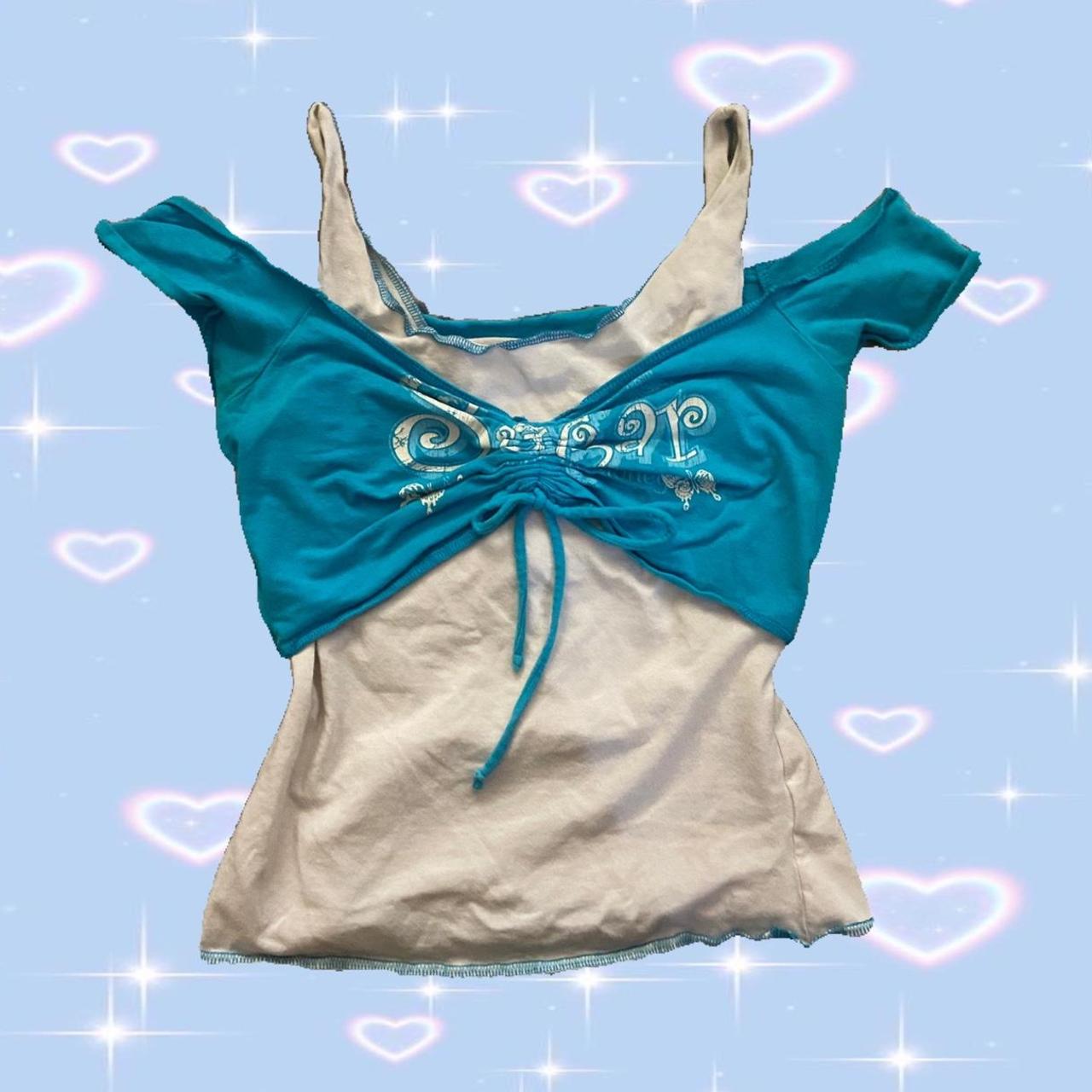 must have 2000s tank top with attached off the... - Depop