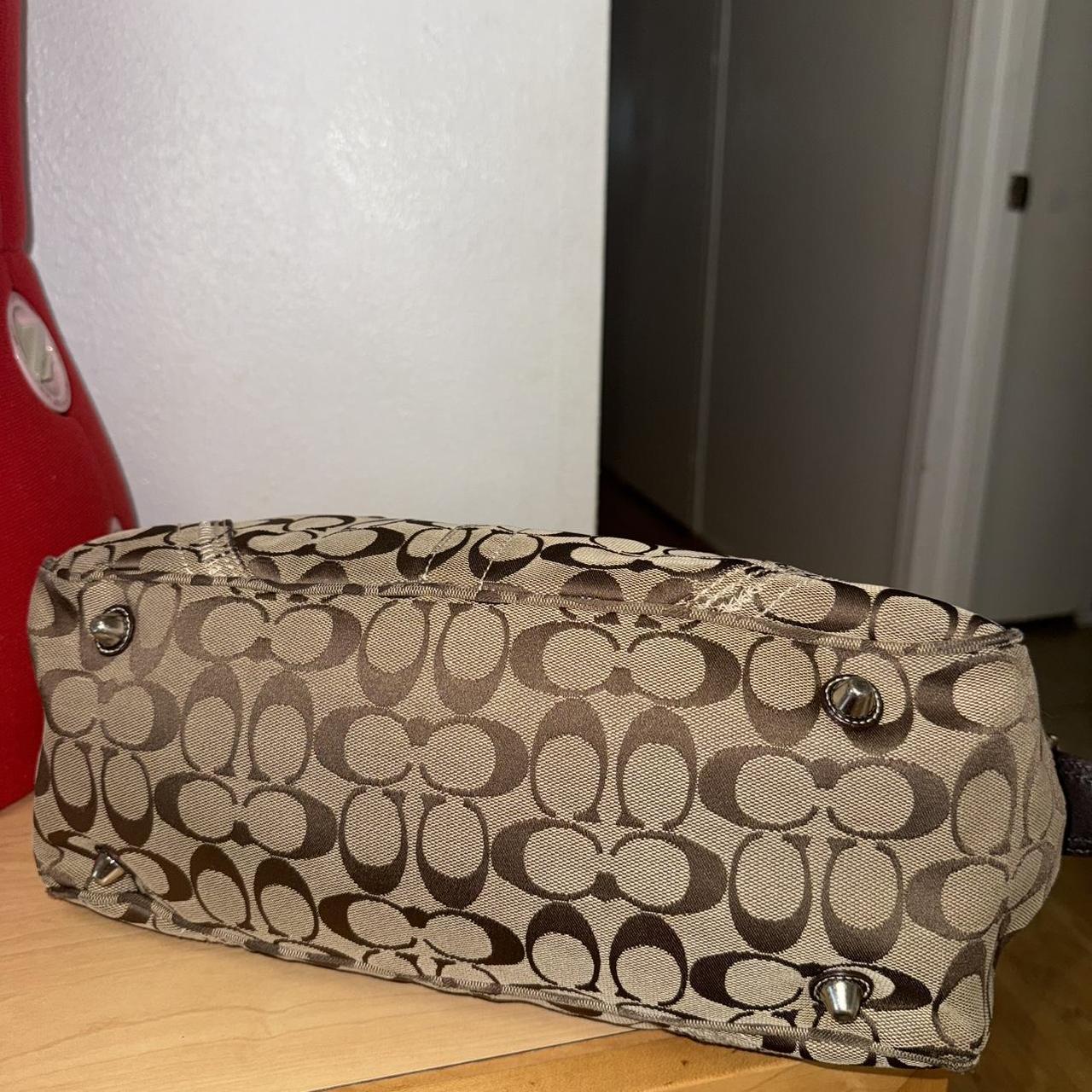 Vintage Brown Y2K Coach Monogram Satchel Shoulder... | Depop