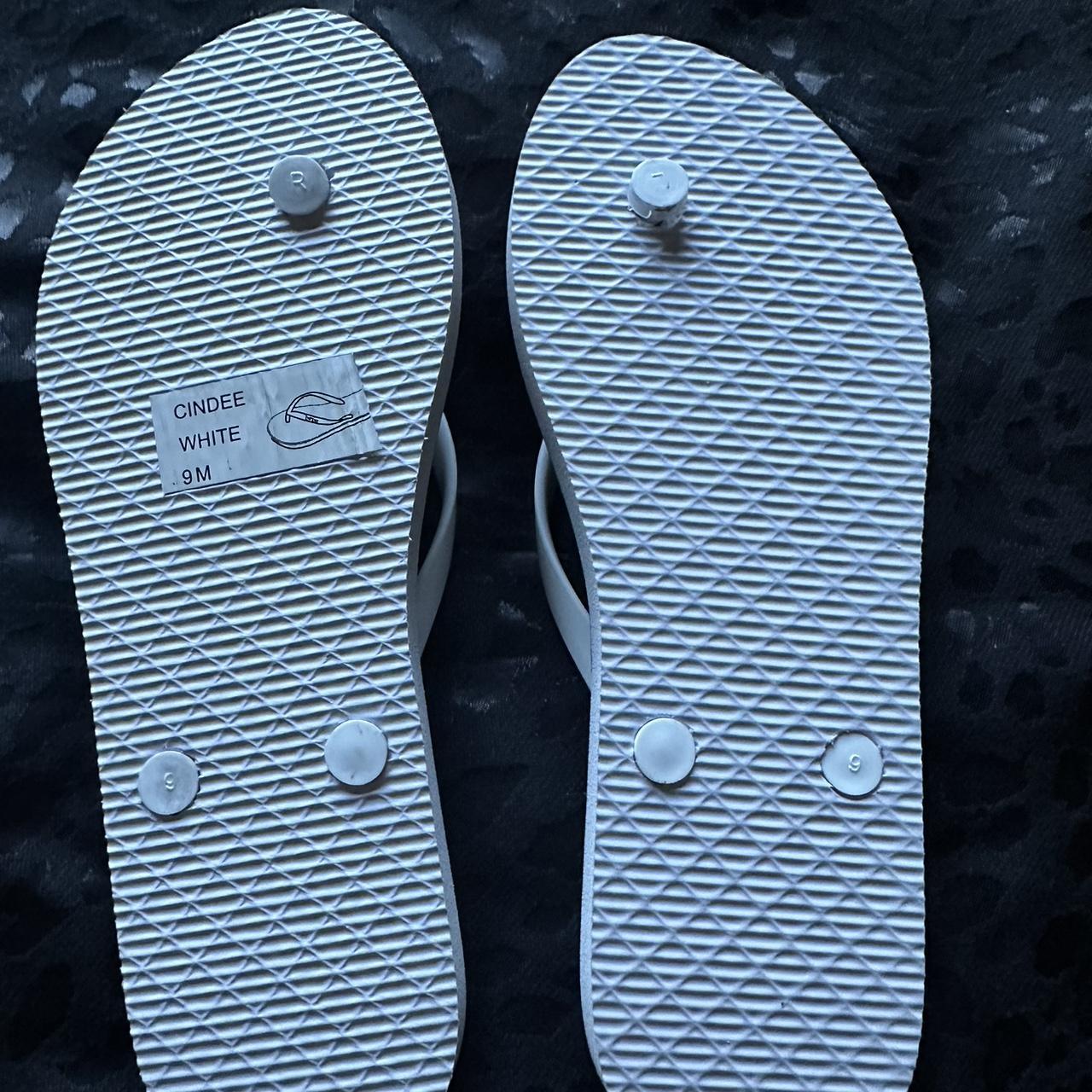 white bebe rhinestone bling sandals brand NEW! - Depop