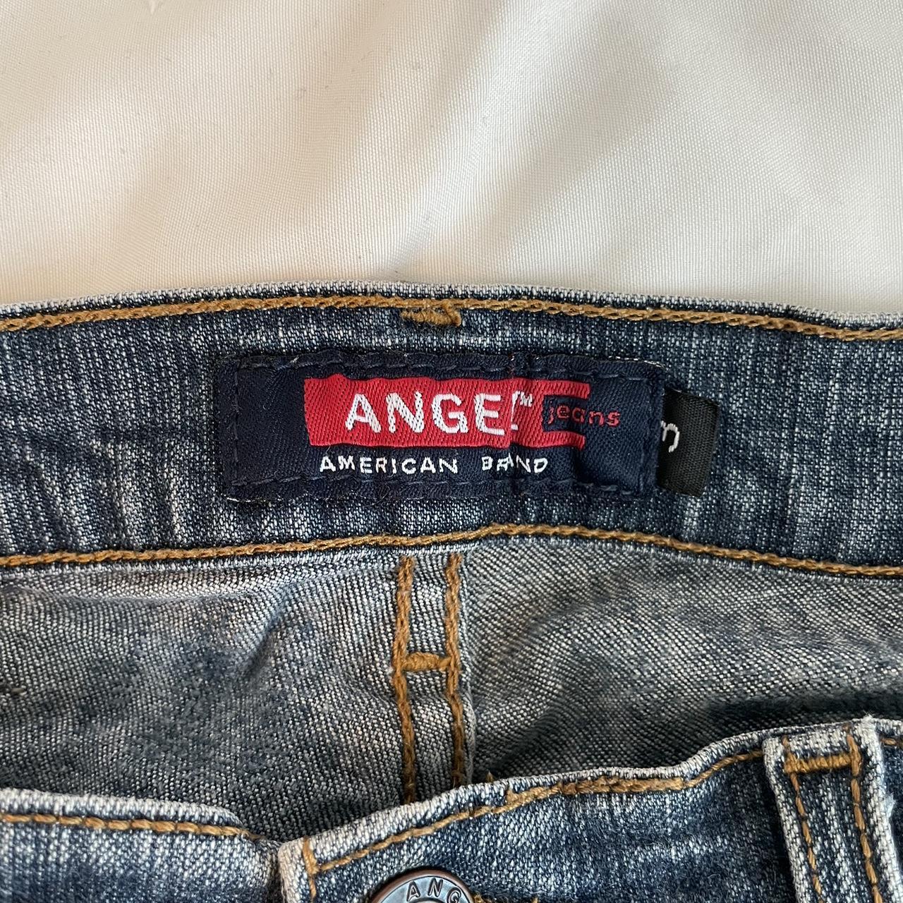vintage angel low rise jeans flared low rise jeans... - Depop