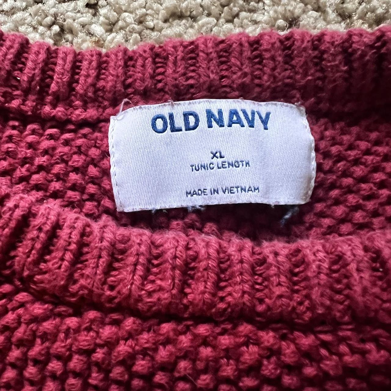 Old navy red thick xl sweater Not scratchy but not... - Depop