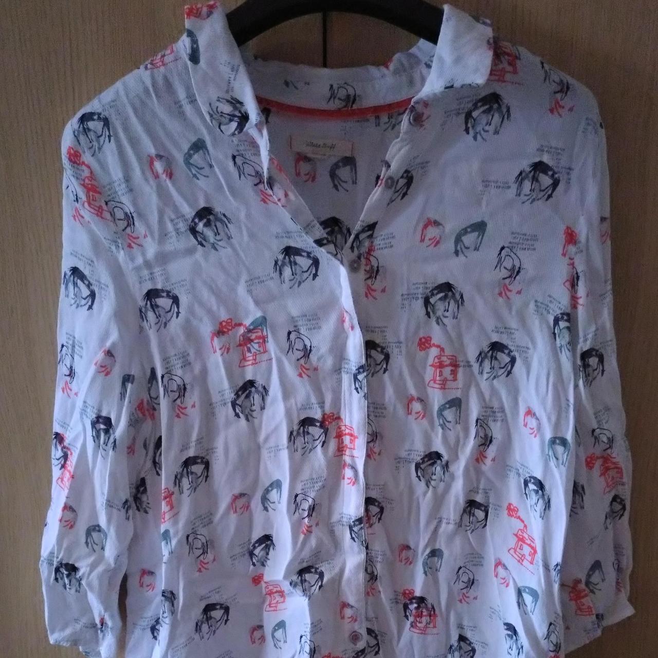 a gorgeous white stuff shirt hardly used - Depop