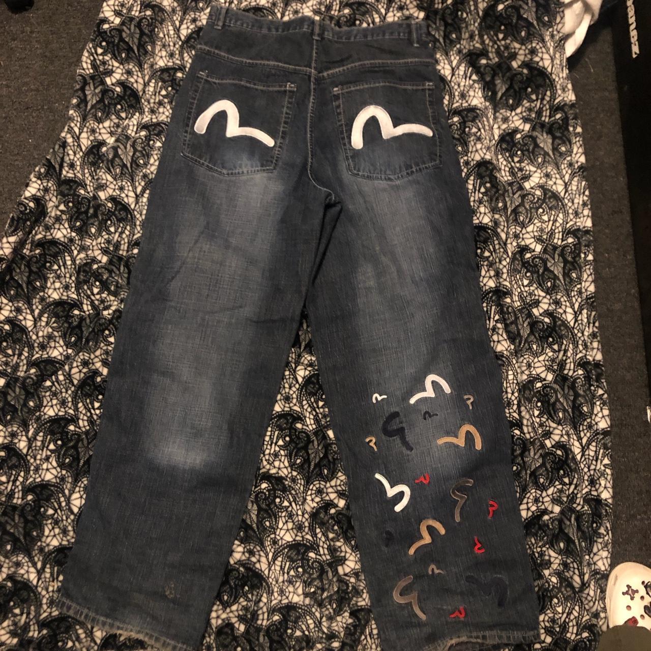 I have a pair of evisu that I want TRADE for a pair... - Depop