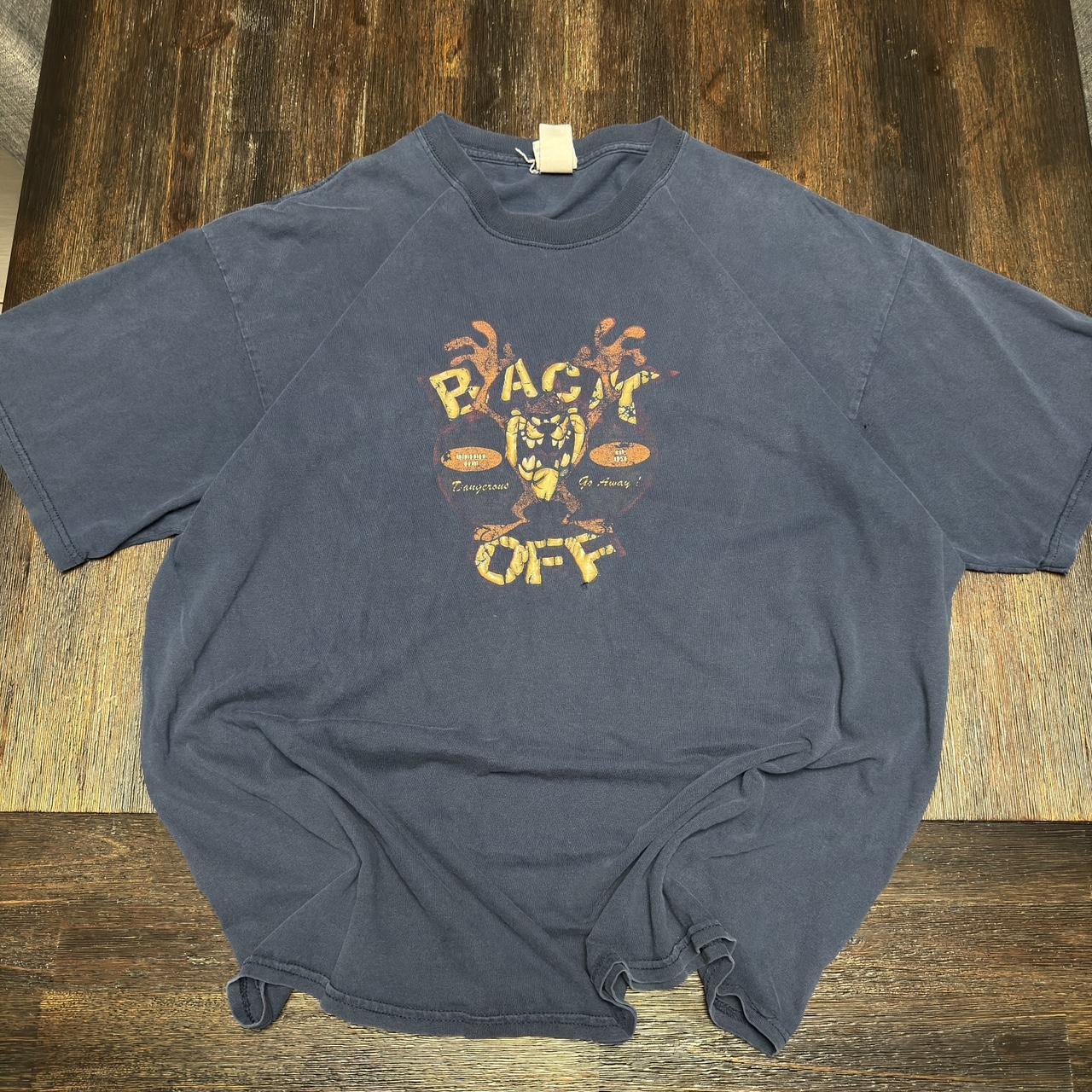 Vintage Looney Tunes Taz “Back Off” Center Graphic... | Depop