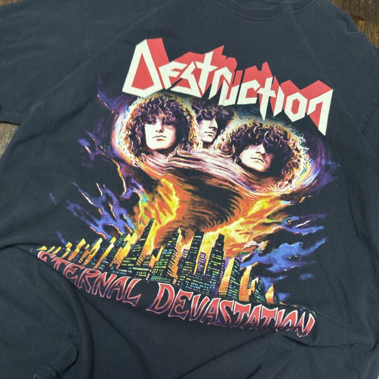 Y2K Destruction Eternal Devastaion Band Tee XL •No... | Depop