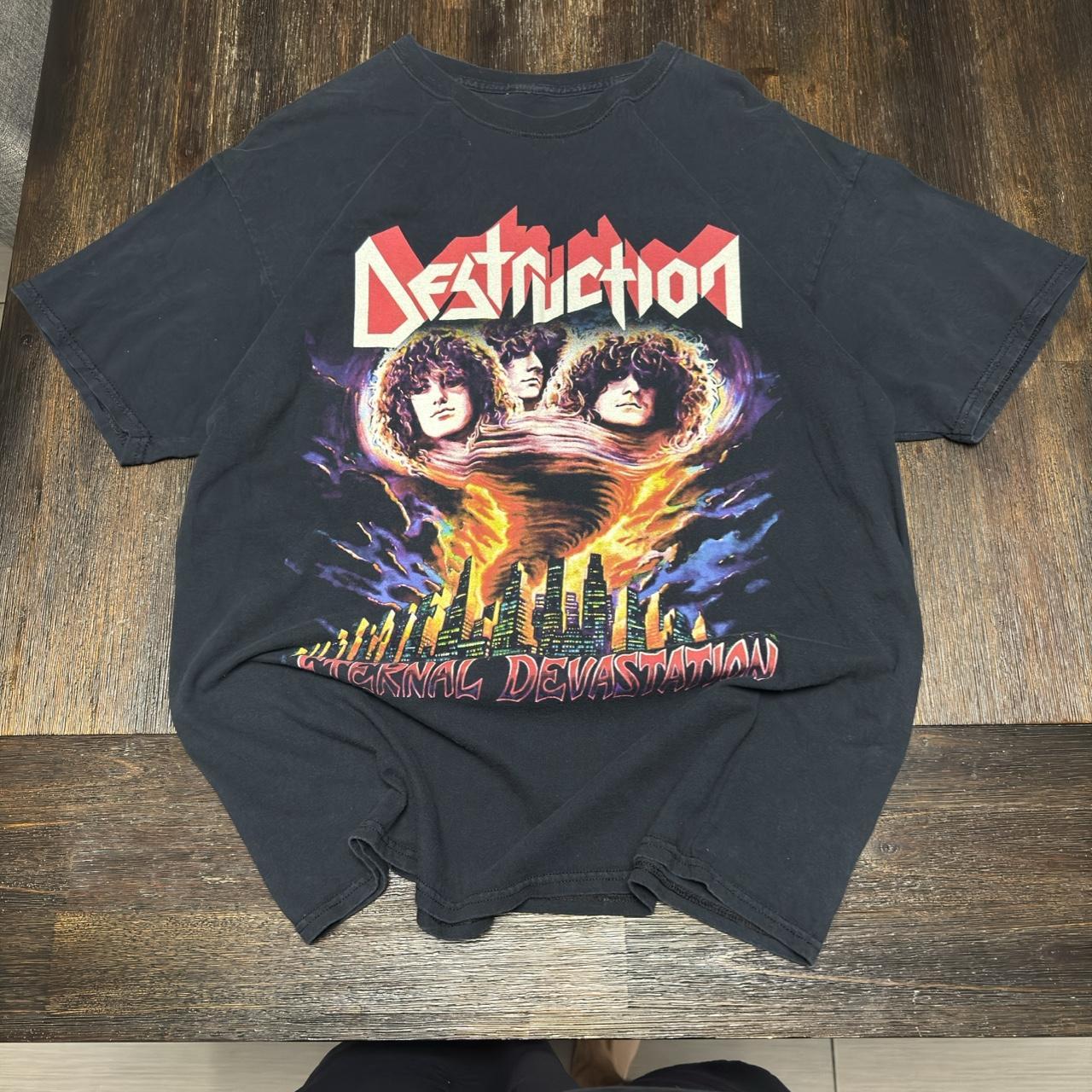 Y2K Destruction Eternal Devastaion Band Tee XL •No... | Depop