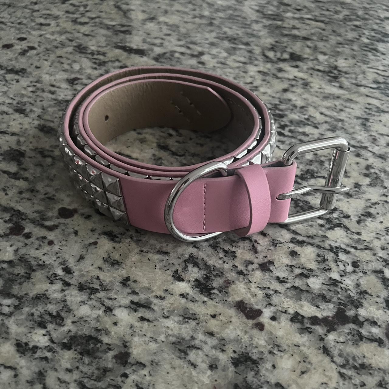 Pink studded belt punk grunge Tagged size women’s... - Depop