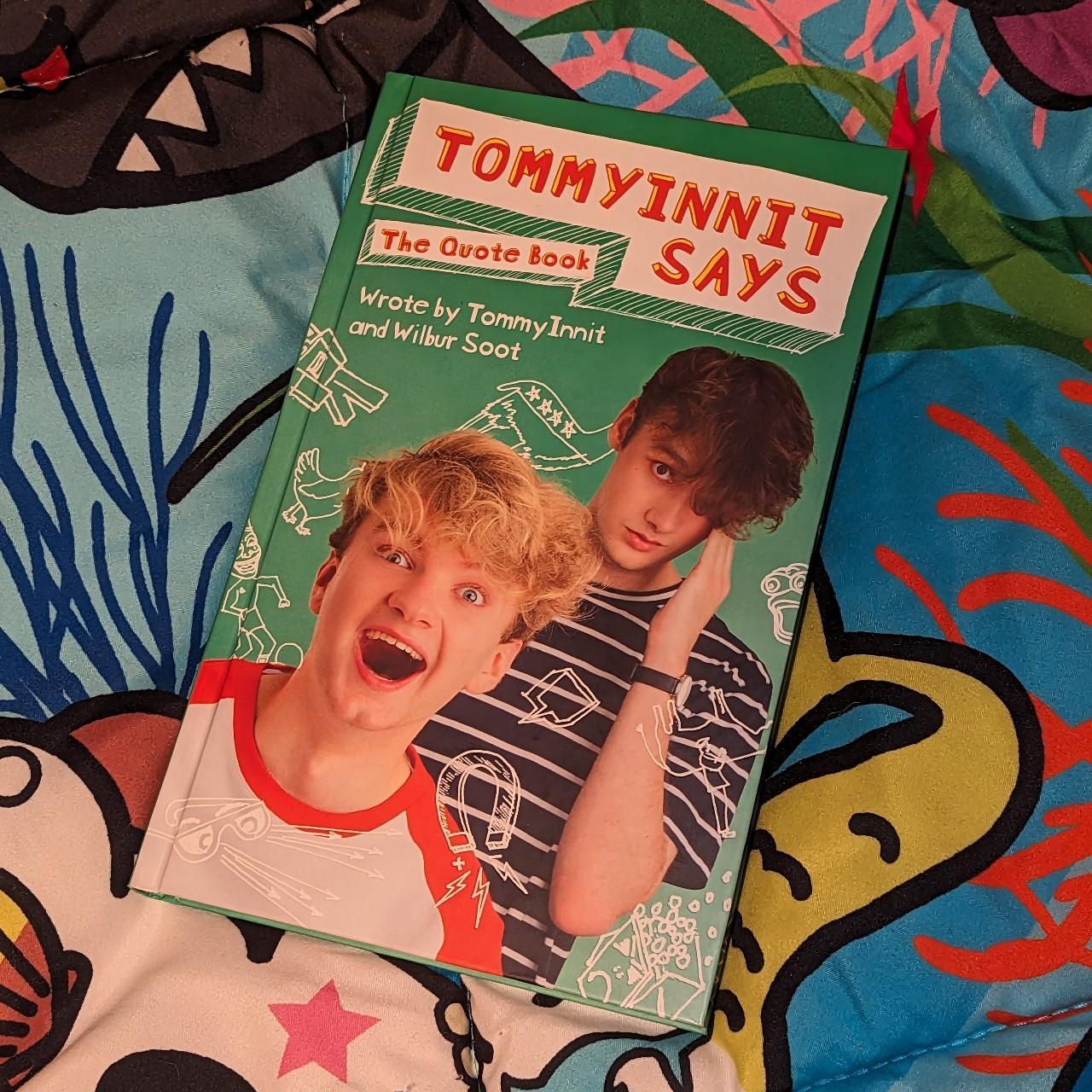 Tommyinnit Says Quote Book Only read a few pages,... - Depop