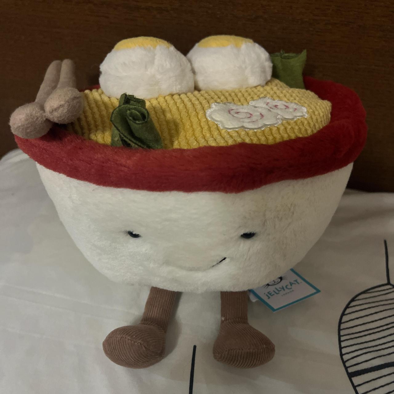 authentic cute big ramen jellycat, newly bought with... | Depop